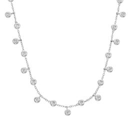 Smart Jewel Damen Collier "mit Zirkonia, Silber 925", 45cm, Silber 925 (Sterlingsilber), silber, Silber 925 (Sterlingsilber), Halsketten