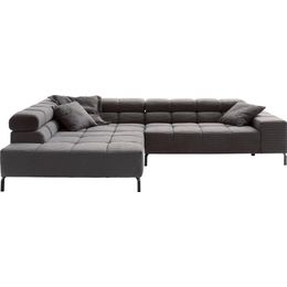 Ecksofa Inosign, B:321cm T:216cm, schwarz, : 88% Polyester, 12% Polyacryl, Wohnzimmer, Sofas, "Ancona New, wahlweise motorische