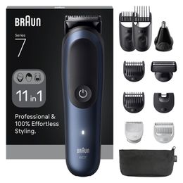 Braun Haarschneider "Braun All-in-One Series 7, 11-in-1 Groomingset", bunt, Haarschneider, 120 Min Akku, SkinGuard-Technologie, AquaGrip für