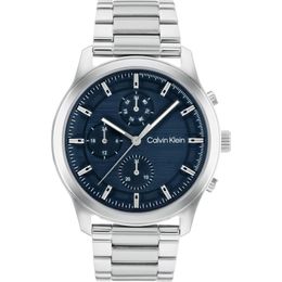 Calvin Klein Herren Multifunktionsuhr "SPORT MULTI-FUNCTION", silber, Armbanduhren, Quarzuhr, Armbanduhr, Herrenuhr, Datum, Edelstahlarmband