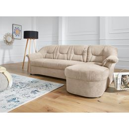 Ecksofa DOMO collection, B:232cm H:83cm T:146cm, beige, Luxus-Microfaser (92% Polyester, 8% Nylon);Microfaser PRIMABELLE (100% Polyester);Microfaser