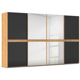 Schwebetürenschrank Rauch, B:360cm H:223cm T:68cm, schwarz, Holzwerkstoff, Schränke, "Kleiderschrank Schrank Garderobe Schlafzimmerschrank