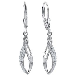 Firetti Damen Paar Ohrhänger "Schmuck Geschenk Silber 925 Ohrschmuck Patentbrisur Tropfen", Silber 925 (Sterlingsilber), silber, Silber 925