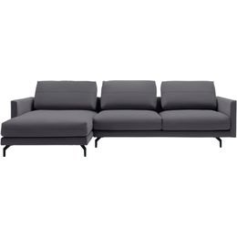 Ecksofa, B:280cm H:91cm T:172cm, schwarz, CREATION BY ROLF BENZ, Wohnzimmer, Sofas, "CR.414, Designecksofa, Polsterecke, L-Form", wahlweise aus
