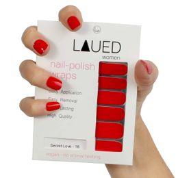 vargu Damen Nageldesign Zubeh&ouml;r "solid red", rot, Kunstfingern&auml;gel, aus zertifizierter Produktion (SGS / SEDEX) und Material (FSC)