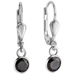 Firetti Damen Paar Ohrhänger "Schmuck Geschenk Silber 925 Ohrschmuck Patentbrisur Solitär Glitzer", Silber 925 (Sterlingsilber), silber, Silber 925