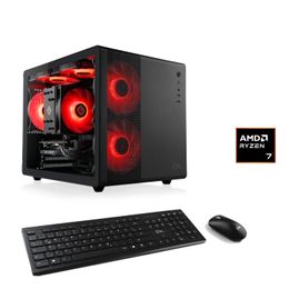 CSL PC "Cube V24233", Microsoft Windows 11 Home (64 Bit), 32 GB RAM 1.000 GB SSD, schwarz, Desktop-PCs