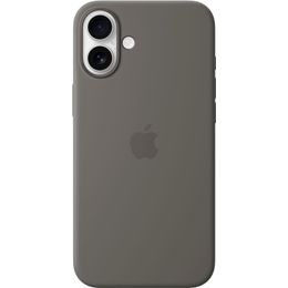 Apple Smartphone-Hülle "iPhone 16 Plus Silikon Case mit MagSafe", Apple iPhone 16 Plus, grau, Hüllen