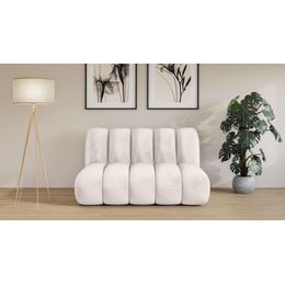 2-Sitzer, B:155cm H:84cm T:108cm, beige, LeGer Home by Lena Gercke, 100% Polyester, Sofas, "Priya Designersofa, moderne Steppung, auch in Boucl&eacute;",