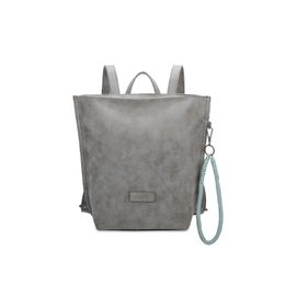 Damen Cityrucksack "Fritzi33N", Fritzi aus Preussen, grau, Polyurethane, Rucksäcke, mit abnehmbarer Schlüsselschlange