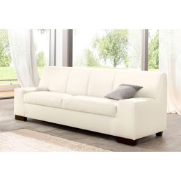 3-Sitzer DOMO collection, B:212cm H:74cm T:85cm, beige, Sofas, "Norma zeitlos, kubisch und elegant, komfortabel, flache Armlehnen"