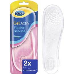 Scholl Damen Einlegesohlen "GelActiv f&uuml;r flache, schmale Schuhe", transparent, Einlegesohlen, F&uuml;r flache, schmale Schuhe