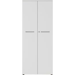 Aktenschrank Germania, B:80cm H:197cm T:40cm, grau, Spanplatte, B&uuml;ro, Schr&auml;nke, "GW-Agenda, Mehrzweckschrank, abschlie&szlig;bar", optional mit 2 offenen