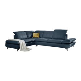 Ecksofa W.Schillig, B:296cm H:84cm T:242cm, orange, Longlife Xtra-Leder Z73: Naturwalkleder der Luxusklasse aus den erlesensten Rohhäuten. Hautstärke