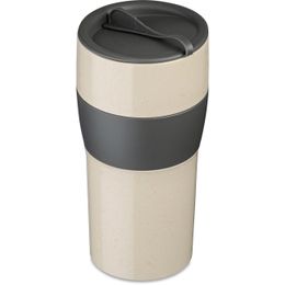 Koziol Thermobecher "AROMA TO GO XL", 18,5cm, 700ml, beige, Trinkgef&auml;&szlig;e, Made in Germany. Biozirkul&auml;rer Kunststoff, 700 ml