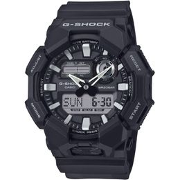 Casio G-SHOCK Herren Chronograph, schwarz, Armbanduhren, Quarzuhr, Armbanduhr,Herrenuhr, digital,Resinband, bis 20 bar wasserd.