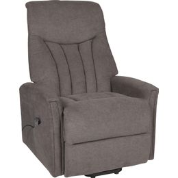 TV-Sessel Duo Collection, B:79cm H:110cm T:96cm, grau, 92% Polyester, 8% Nylon, Sessel, "Bonnyville 2 mit 2 Motoren, elektrischer Aufstehhilfe",