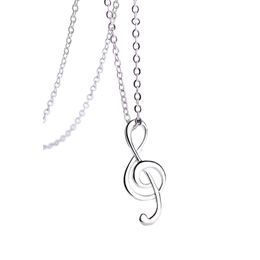 Damen Silberkette "Music", silber, Basic, Collezione Alessandro, Silber 925 (Sterlingsilber), Halsketten, mit Notenschlüssel 925 Sterling Silber