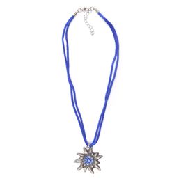 Allg&auml;u Rebell ALLG&Auml;U REBELL Damen Collier "Maria", blau, Basic, Metall, Halsketten, mit Edelwei&szlig;