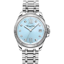Thomas Sabo Damen Quarzuhr "DIVINE", silber, Armbanduhren, Armbanduhr,Damenuhr,Mineralglas m. Saphirbeschichtung,Edelstahlarmband