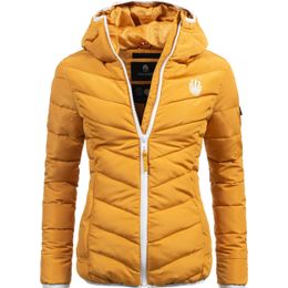 Navahoo Damen Steppjacke "Elva", gelb, Gr. XXL, clean, Oberstoff: 100% Polyester; Futter: 100% Polyester; Wattierung: 100% Polyester; &Auml;rmelfutter: