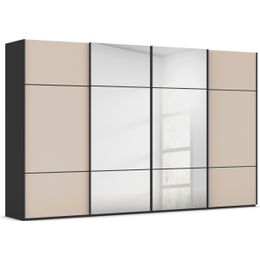 Schwebetürenschrank Rauch, B:360cm H:223cm T:68cm, beige, Holzwerkstoff, Schränke, "Kleiderschrank Schrank Garderobe Schlafzimmerschrank SCALE-TRIO",