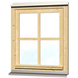 Skan Holz Fenster SKANHOLZ, B:69cm H:82cm, beige, Glas, Massivholz, Fenster, "Einzelfenster", f&uuml;r Carports, 69,1 x 82,1 cm