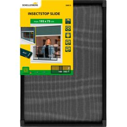 Schellenberg Insektenschutz-Fensterrahmen "ausziehbares Fliegengitter Schiebefenster mit Rahmen", B/H: 193cm x 75cm, 1er Pack, grau,