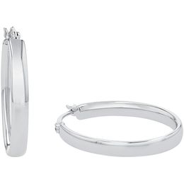 Amor Damen Paar Creolen "2017276", Silber 925 (Sterlingsilber), silber, Silber 925 (Sterlingsilber), Ohrringe