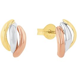 Amor Damen Paar Ohrstecker "2013772", Gelbgold 375, gold, Gelbgold 375, Ohrringe