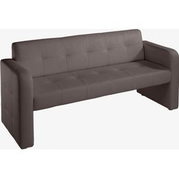 Sitzbank, B:182cm H:82cm T:68cm, grau, exxpo - SOFA FASHION, Carabu (50%Polyester, 35%Polyacryl, 15%Polyamid), Esszimmer, Sitzbänke, "Barista