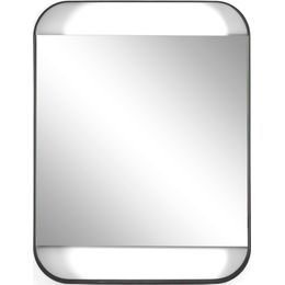 SPINDER DESIGN Wandspiegel "REX MIRROR Spiegel - Schwarz", B/H/T: 46cm x 60cm x 4cm, schwarz, Flur, Spiegel, Metall, Breite 46 cm