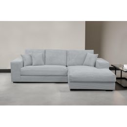 Ecksofa WERK2, B:286cm H:84cm T:184cm, grau, 90% Polyester, 10% Nylon, Wohnzimmer, Sofas, "Eden modern und zeitlos, geschmackvolles Sofa, Breite