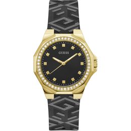 Guess Damen Quarzuhr "AVRIL", schwarz, Armbanduhren, Armbanduhr, Damenuhr