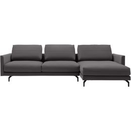 Ecksofa, B:280cm H:91cm T:172cm, grau, CREATION BY ROLF BENZ, Wohnzimmer, Sofas, "CR.414, Designecksofa, Polsterecke, L-Form", wahlweise aus feinstem