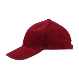 Casamoda Damen Baskenm&uuml;tze "Casamoda Cap uni", rot, 100% Baumwolle, M&uuml;tzen