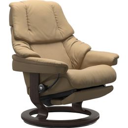 Relaxsessel stressless, B:88cm H:98cm T:77cm, beige, Leder BATICK: BATICK ist ein leicht korrigiertes, durchgefärbtes und genarbtes Möbelleder, bei
