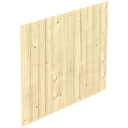 Skan Holz Carport-Seitenwand SKANHOLZ, B:230cm H:180cm, beige, Holzwerkstoff, Gartenhaus-Seitenw&auml;nde, aus Deckelschalung 20x120mm