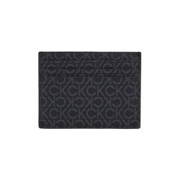 Calvin Klein Herren Geldb&ouml;rse "CLASSIC MONO CARDHOLDER 6CC", schwarz, Lederimitat, Polyester, Kleinlederwaren, Kartenetui, Geldbeutel Herren mit