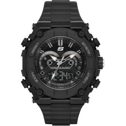 Skechers Herren Chronograph "EL SEGUNDO", schwarz, Armbanduhren, Quarzuhr, Armbanduhr, Herrenuhr, analog, digital, Tag, Stoppfunktion