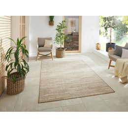 L&auml;ufer ELLE DECORATION, B:80cm H:5mm L:250cm, braun, Polypropylen, Flur, Teppiche, "M&egrave;lange", Flachgewebe, In-& Outdoor, Modern, Wendeteppich,