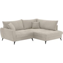 Ecksofa MR. COUCH, B:230cm H:71cm T:190cm, beige, Novaclean Avanti (100% Polyester), Wohnzimmer, Sofas, "Blackburn II L-Form", Wahlweise mit