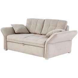 Jockenhöfer Schlafsofa, B:167cm T:105cm, grau, JOCKENHÖFER GRUPPE, Korpus: 100% Polyester;Kissen: 100% Polyester, Sofas, "Leon, mit Schlaf- und Relaxfunktion", 3