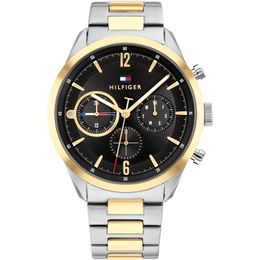 Tommy Hilfiger Damen Multifunktionsuhr "MATTHEW", silber, Armbanduhren, Quarzuhr, Armbanduhr, Herrenuhr, Datum, Edelstahlarmband