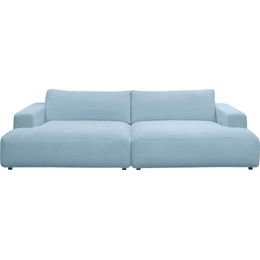 Loungesofa Musterring, B:292cm H:81cm T:147cm, blau, Sofas, "Lucia", Cord-Bezug, Breite 292 cm