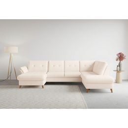 Sit & More Wohnlandschaft SIT & MORE, B:327cm H:90cm T:226cm, beige, Sofas, "Göteborg", inkl. Sitztiefenverstellung, wahlweise mit Bettfunktion & Bettkasten