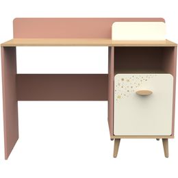 Schreibtisch Demeyere Group, B:106,6cm H:87,7cm T:44,9cm, orange, Kinderzimmer, Tische, "Suzie", Schreibtisch 1 Tür 1 Ablage