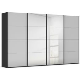 Schwebetürenschrank Rauch, B:360cm H:223cm T:68cm, grau, Holzwerkstoff, Schränke, "Kleiderschrank Schrank Garderobe Schlafzimmerschrank SCALE-FYRA",