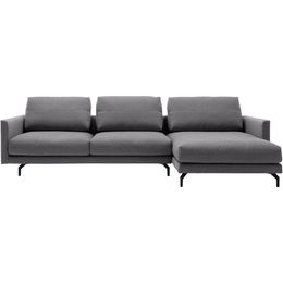 Ecksofa, B:280cm H:91cm T:172cm, grau, CREATION BY ROLF BENZ, Wohnzimmer, Sofas, "CR.414, Designecksofa, Polsterecke, L-Form", wahlweise aus feinstem