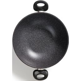 Stoneline Wok, Ø 28cm + Höhe 8,5cm, grau, Pfannen, Ø 28 cm, Induktion